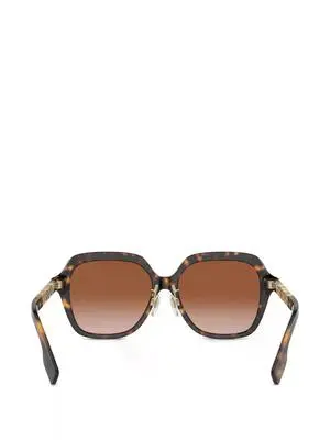 Burberry Logo Plaque Square Frame Sunglasses