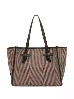 GIANNI CHIARINI Marcella Herringbone-weave Tote Bag
