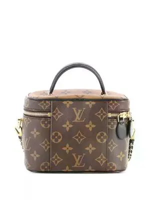 LOUIS VUITTON Reverse Monogram Canvas Vanity Pm Satchel - Brown