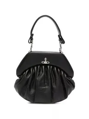 VIVIENNE WESTWOOD Orb-plaque Ruched Tote Bag