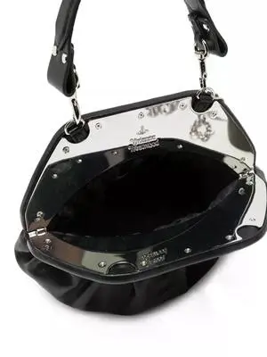 VIVIENNE WESTWOOD Orb-plaque Ruched Tote Bag