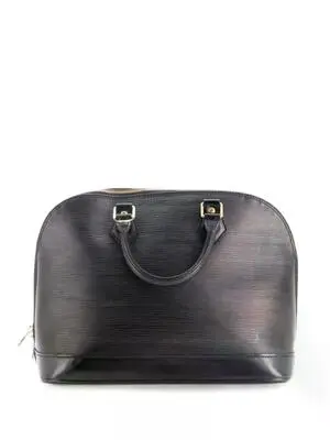 LOUIS VUITTON Alma Handbag Epi Leather Pm Satchel - Black