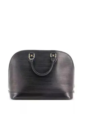 LOUIS VUITTON Alma Handbag Epi Leather Pm Satchel - Black