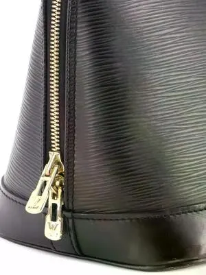 LOUIS VUITTON Alma Handbag Epi Leather Pm Satchel - Black