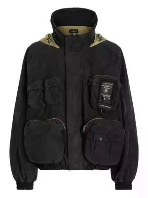 Dolce & Gabbana Waxed Natté Bomber Jacket - Black