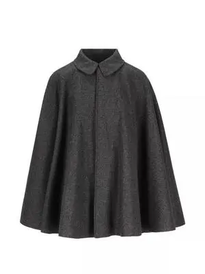 IL TABARRO Single-breasted Virgin-wool Cape