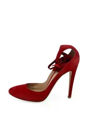 GIANVITO ROSSI Strappy Round-toe Pumps - Red