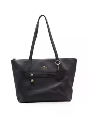 COACH VINTAGE Leather Tote Bag - Black