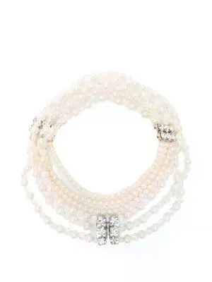 Alessandra Rich Multi-strand Necklace - Neutrals