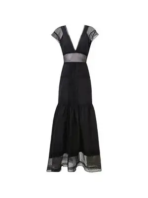 GEMY MAALOUF V-neckline Flared Dress