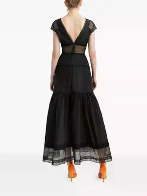 GEMY MAALOUF V-neckline Flared Dress