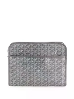 Goyard Jouvence Toiletry Coated Canvas Gm Pouch - Grey