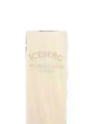 Iceberg Logo-intarsia Ribbed Socks