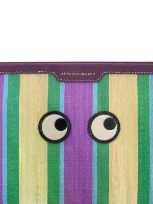 ANYA HINDMARCH Stripes Striped Pouch - Purple