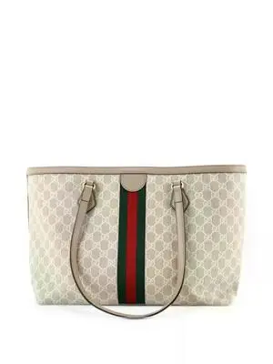 Gucci Ophidia Shopping Gg Coated Canvas Medium Tote Bag