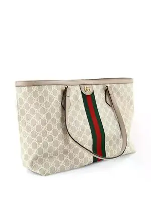 Gucci Ophidia Shopping Gg Coated Canvas Medium Tote Bag