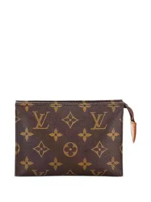 LOUIS VUITTON Toiletry Monogram Canvas 15 Pouch - Brown