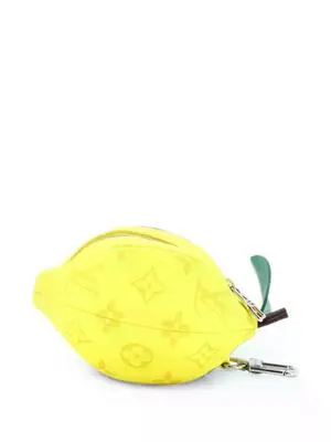 LOUIS VUITTON Lemon Limited Edition Colored Monogram Canvas Pouch - Yellow