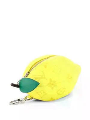 LOUIS VUITTON Lemon Limited Edition Colored Monogram Canvas Pouch - Yellow