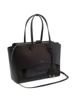 HIDESINS Medium Flap Flip-top Leather Tote Bag