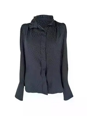 ISABEL MARANT VINTAGE Animal-print Blouse - Black