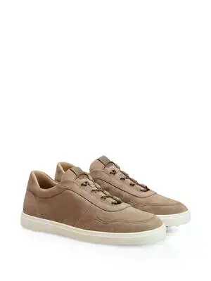 TOD'S Suede Panelled Sneakers - Neutrals