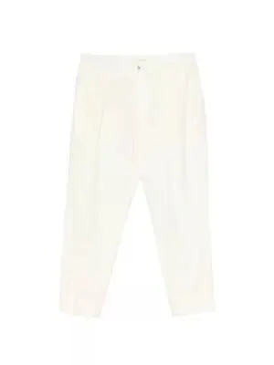 BRIGLIA 1949 Pleated Detail Cropped Trousers
