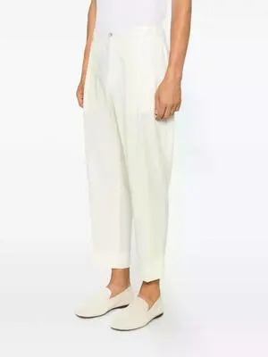 BRIGLIA 1949 Pleated Detail Cropped Trousers