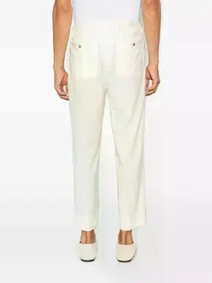BRIGLIA 1949 Pleated Detail Cropped Trousers