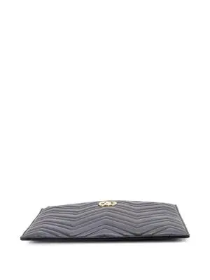 Gucci Gg Marmont Matelasse Leather Pouch