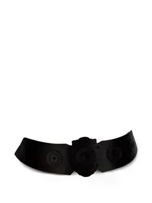 Saint Laurent Shield Stud-embellished Belt - Brown