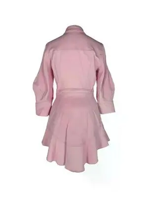 Brandon Maxwell Piqué Shirt Dress - Pink