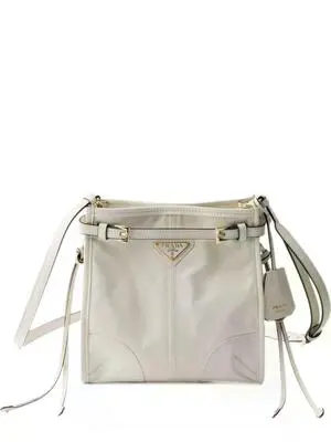 Prada Bonnie Leather Mini Shoulder Bag - Neutrals