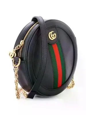 Gucci Ophidia Round Shoulder Bag Leather Mini Crossbody Bag