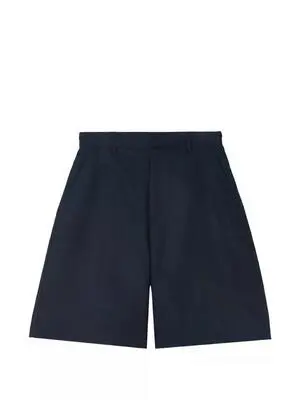 ADER ERROR Logo-patch Cotton Shorts - Blue