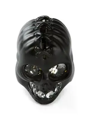 Alexander McQueen Crystal-embellished Ring - Black
