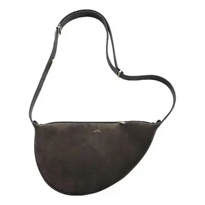 TOTEME Scoop Suede Crossbody Bag - Brown
