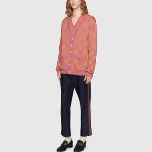 Gucci Gg Intarsia-knit Cardigan