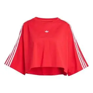Adidas Boxy Oversized T-shirt - Red/white