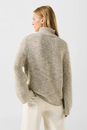 Bogner Svoni Alpaca-mix Pullover - Beige/gray