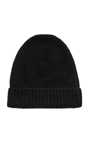 THE ROW Pavir Cashmere Beanie - Black