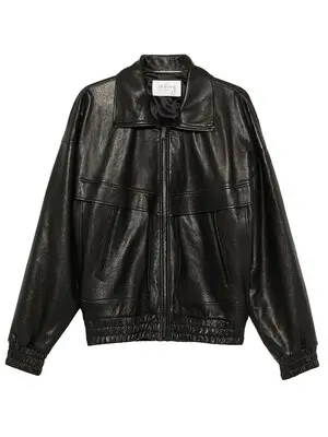 Saint Laurent Lamb Nappa Leather Jacket With Bubble Effect