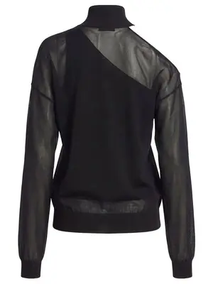 Fendi Silk Organza Sheer Top