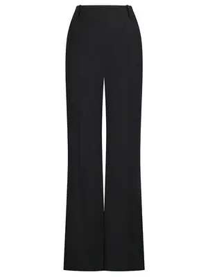 Khaite Grenare Wool Pants - Black