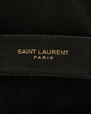 Saint Laurent Uptown Lizard Pouch - Soft Lemon
