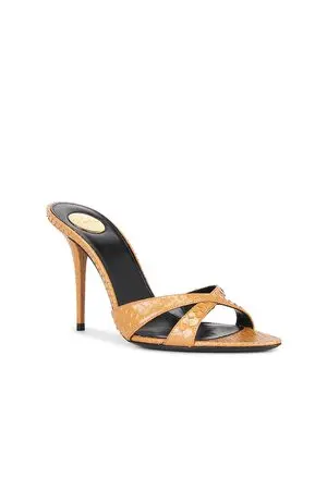 Saint Laurent Gippy Python Mule Sandal