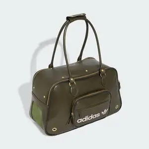 Adidas Pet Shoulder Bag Carrier With Adjustable Straps And Mesh Panels Shadow Olive