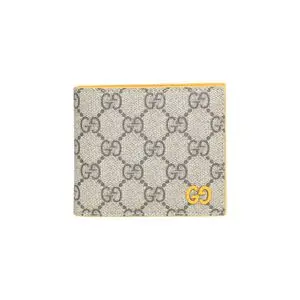 Gucci Monogram Bifold Wallet 'beige/ebony - Tan