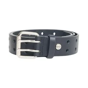StÜssy Punch Out Leather Belt - Black