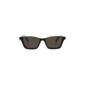 Saint Laurent Round Frame Acetate Sunglasses - Black